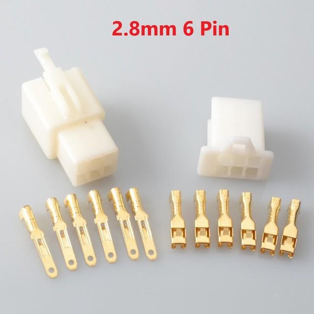 Pin Connector Terminal Socket 2 Pin 2.8mm 3 Pin 4 Pin 6 Pin 9 Pin For ...