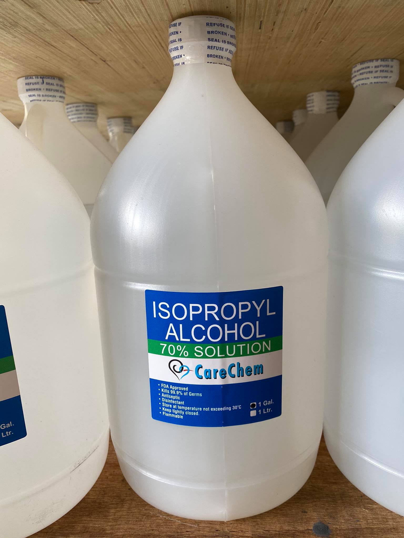 Isopropyl Alcohol, 70% Solution, 1 gallon (3.8 Liters) container ...
