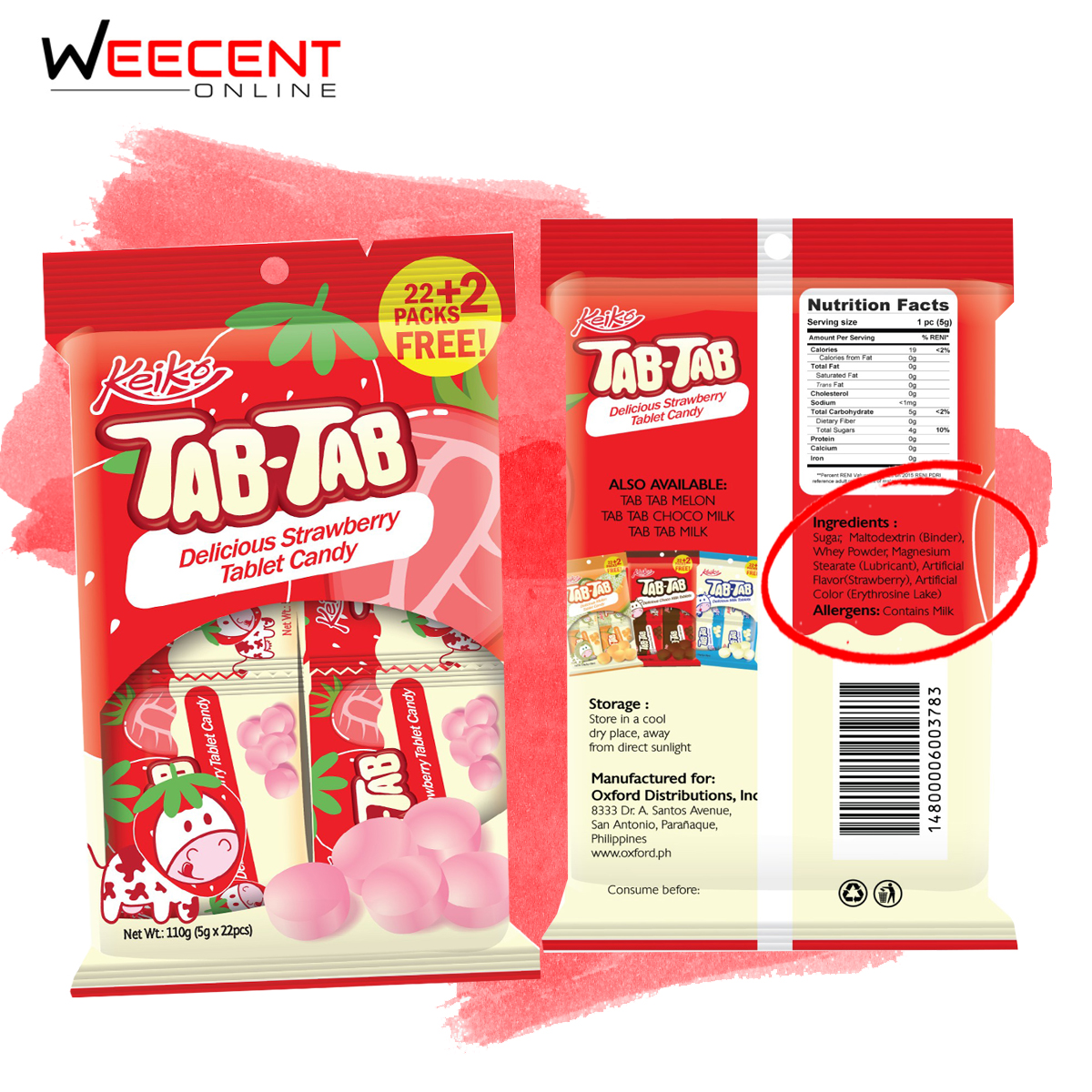 KEIKO TAB TAB DELICIOUS TABLET CANDY 22+2FREE | Lazada PH