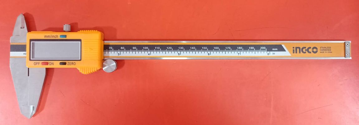 Ingco HDCD01200 LCD Stainless Steel Digital Caliper 0-200mm Metric/Inch ...