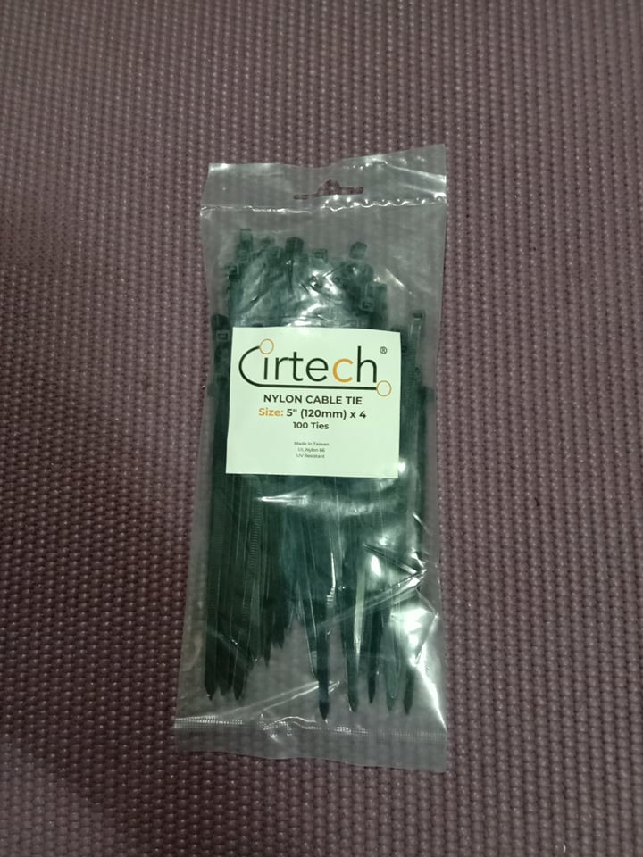 CIRTECH NYLON CABLE TIE white/black (4") 100pcs. per pack | Lazada PH