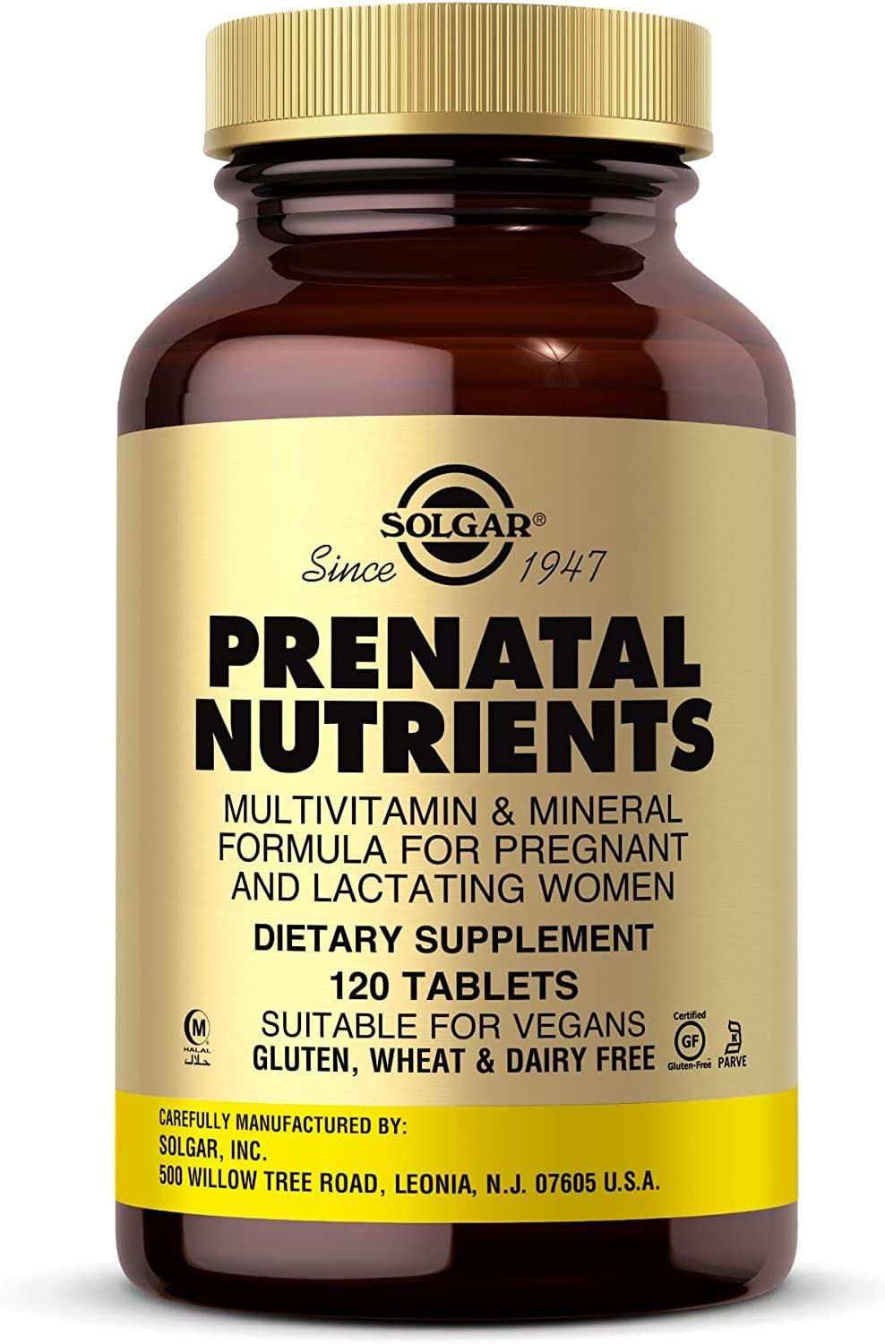 Solgar Prenatal Nutrients - Multivitamin & Mineral Formula for Pregnant ...