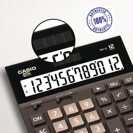 Casio Wide Series Calculator DH-12 Black | Lazada PH