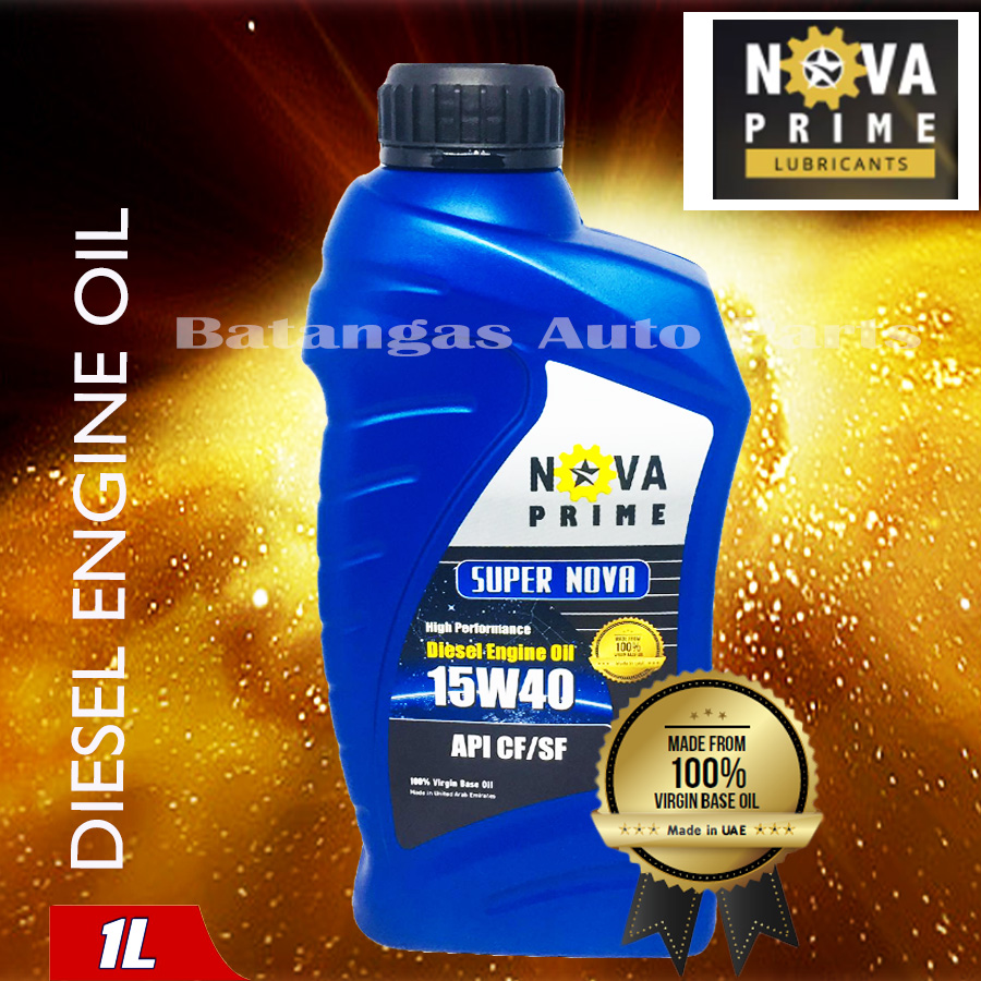 NOVA PRIME SUPER NOVA DIESEL ENGINE OIL 15W-40 API SF/CF 1LITER | Lazada PH