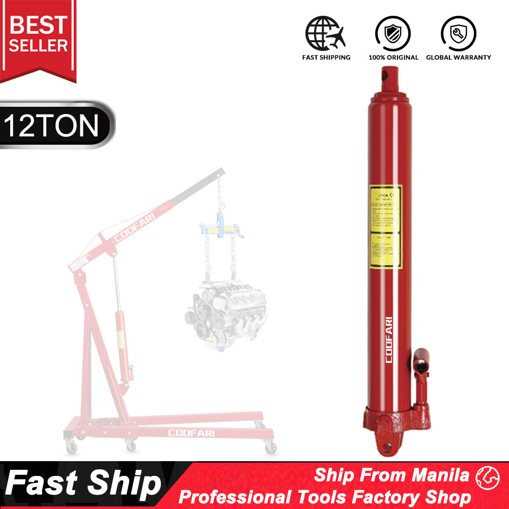 COOFARI 8T 12T Extended Jack Hydraulic Cylinder Engine Vehicle Crane ...