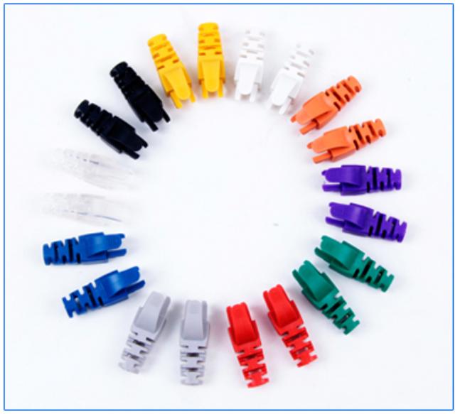Network RJ45 Rubber boots for Cat5, Cat5e, and Cat6 30pcs, 50pcs and ...