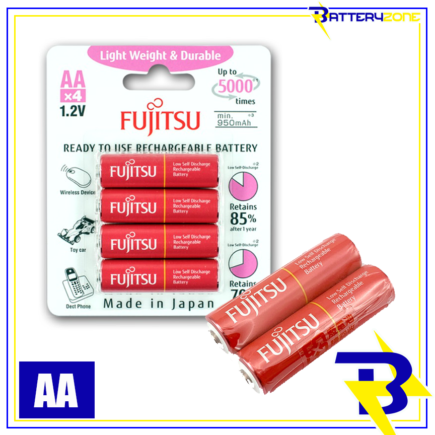 Fujitsu Lite HR-3UTLA AA 1.2V 950mAh NiMH Ready To Use Rechargeable ...
