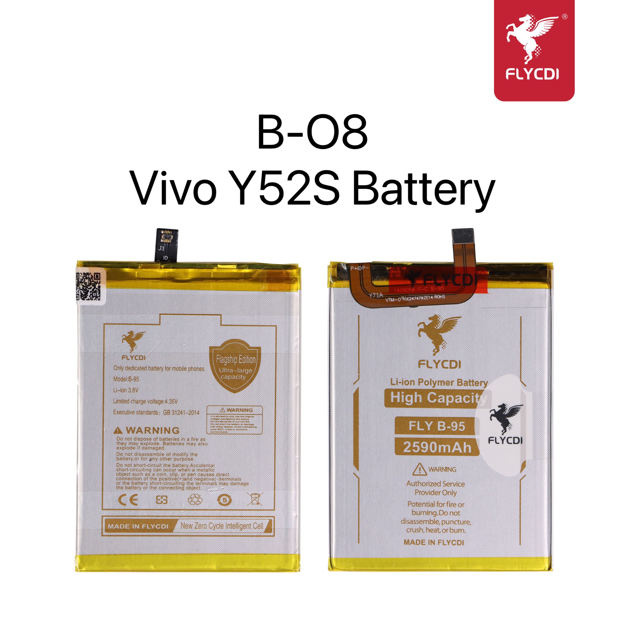 Original FLYCDI B-O8 Vivo Y52S Battery 100% tested Universal Original ...
