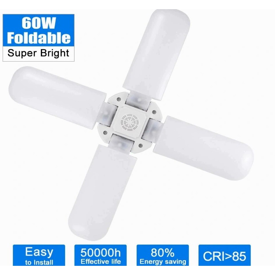 ☆JY☆Foldable Trefoil Fan Blade/Ball Lamp/ LEd lights | Lazada PH