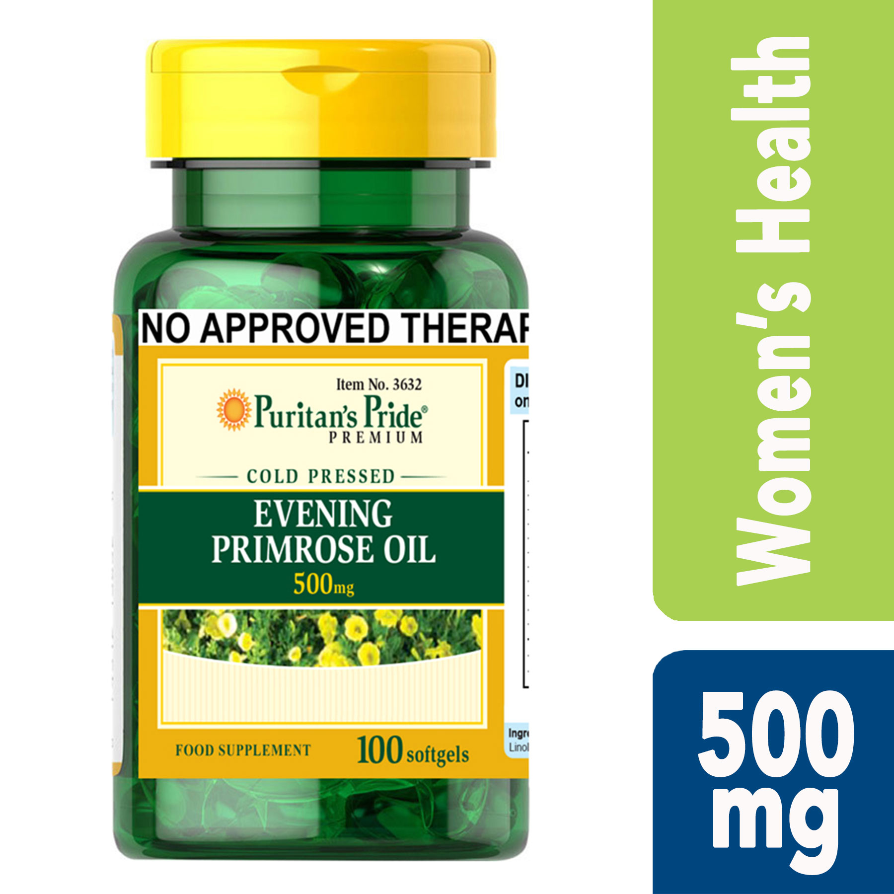Puritan's Pride Evening Primrose Oil 500mg x 100 softgels | Lazada PH