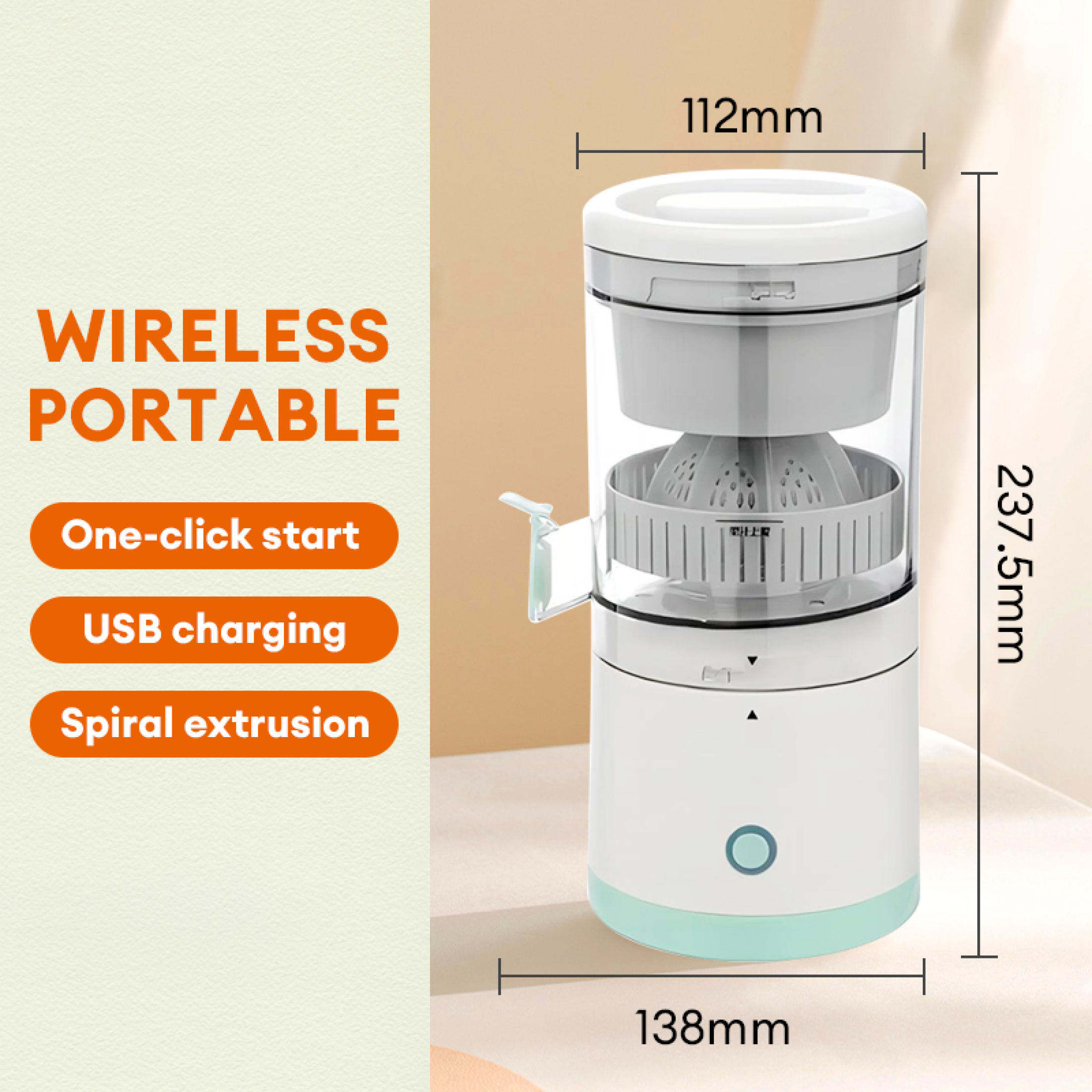 Safe Portable Electric Juicer Blender Mini Fruit Juice Maker ...