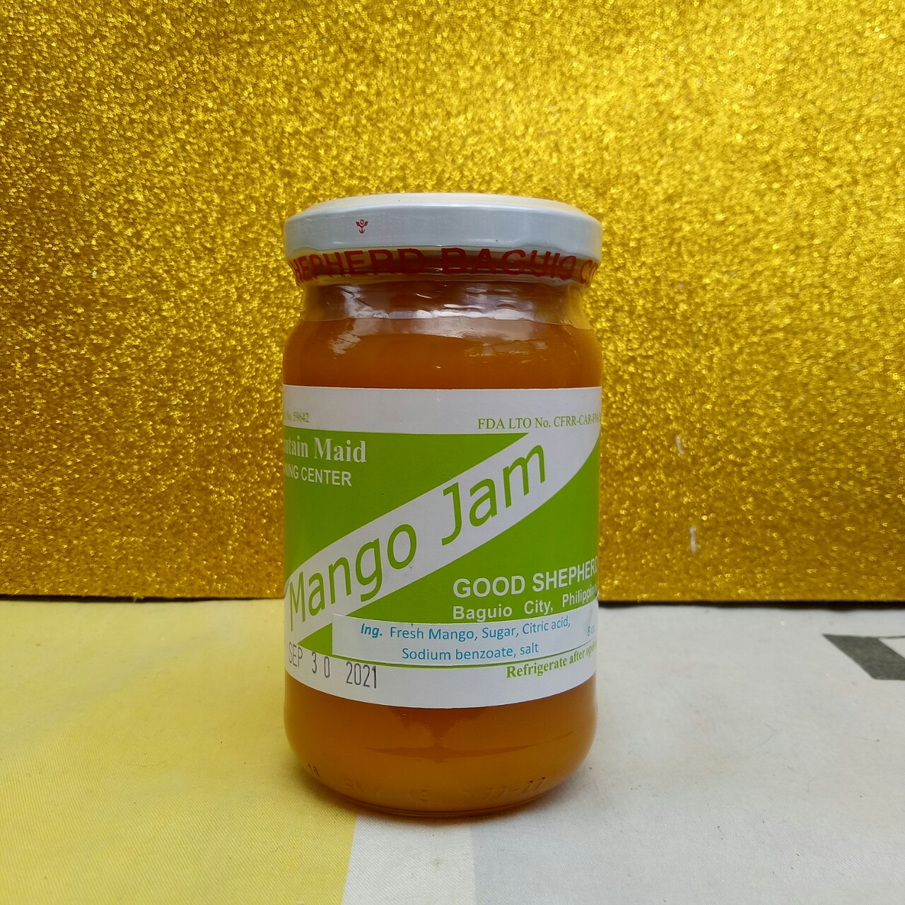 Good Shepherd Products Mango Jam Palaman 8 oz, Baguio Products, Baguio ...