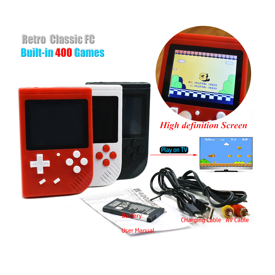 Portable Retro Game Boy Game Box Handheld Game Console 400games in 1 ...