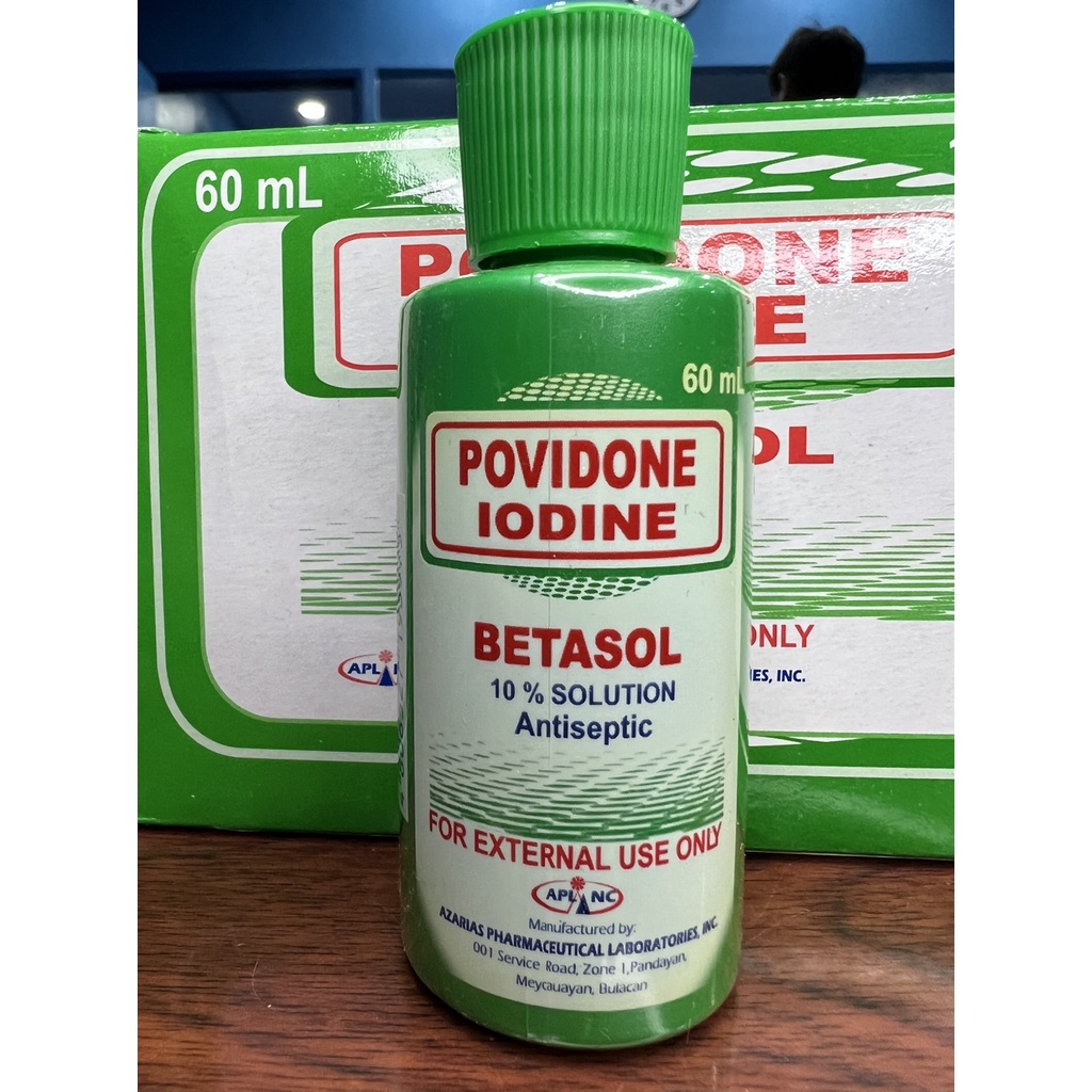 Povidone Iodine 10% Solution Antiseptic Betasol (15ml, 30ml, 60ml ...