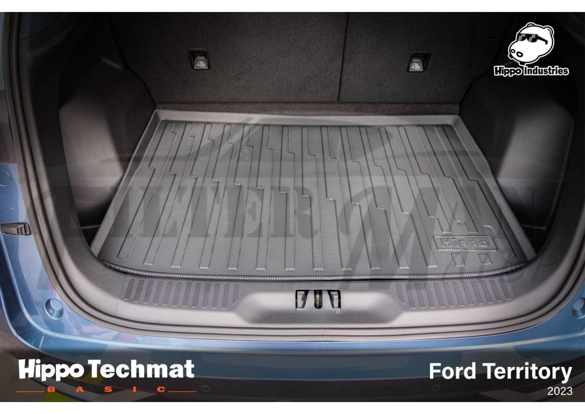 ALL-NEW FORD TERRITORY 2023-2024 Titanium, Titanium X Hippo Techmat Basic Cargo Trunk Tray ...