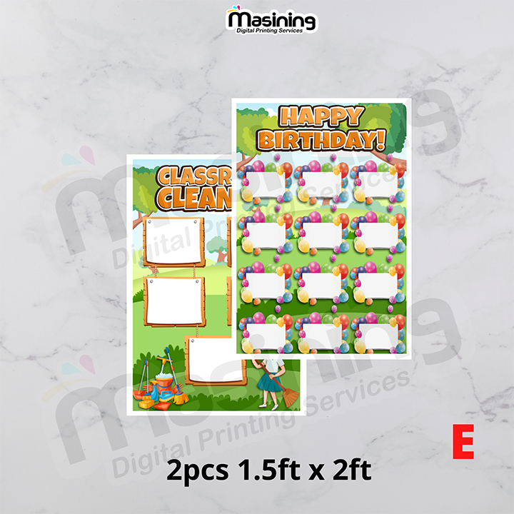 School Chart Tarpaulin 2ft x 3ft / 1.5ft x 2ft | Lazada PH