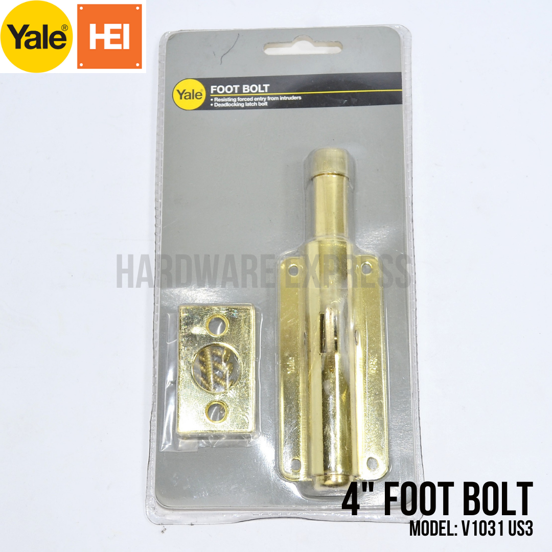 Yale 4" Foot Bolt V1031 | Lazada PH