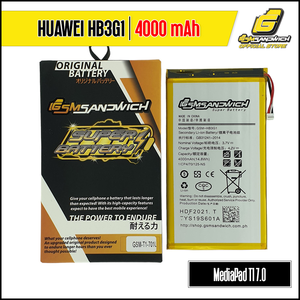 GSMSandwich Super Battery HB3G1 for HUAWEI MediaPad T1 7.0 (T1-701u ...
