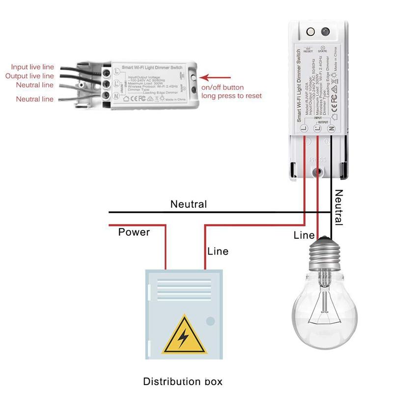 Voice Control Wifi DIY Dimmer Switch Wireless Remote Control Module ...