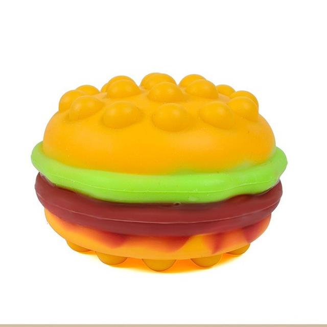 Burger Stress Ball 3D Squishy Hamburger Fidget Toys Silicone ...