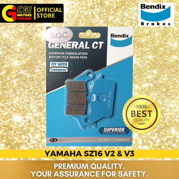 BENDIX Brake Pad MD26 for Yamaha SZ16 V2 & V3 Front | Lazada PH
