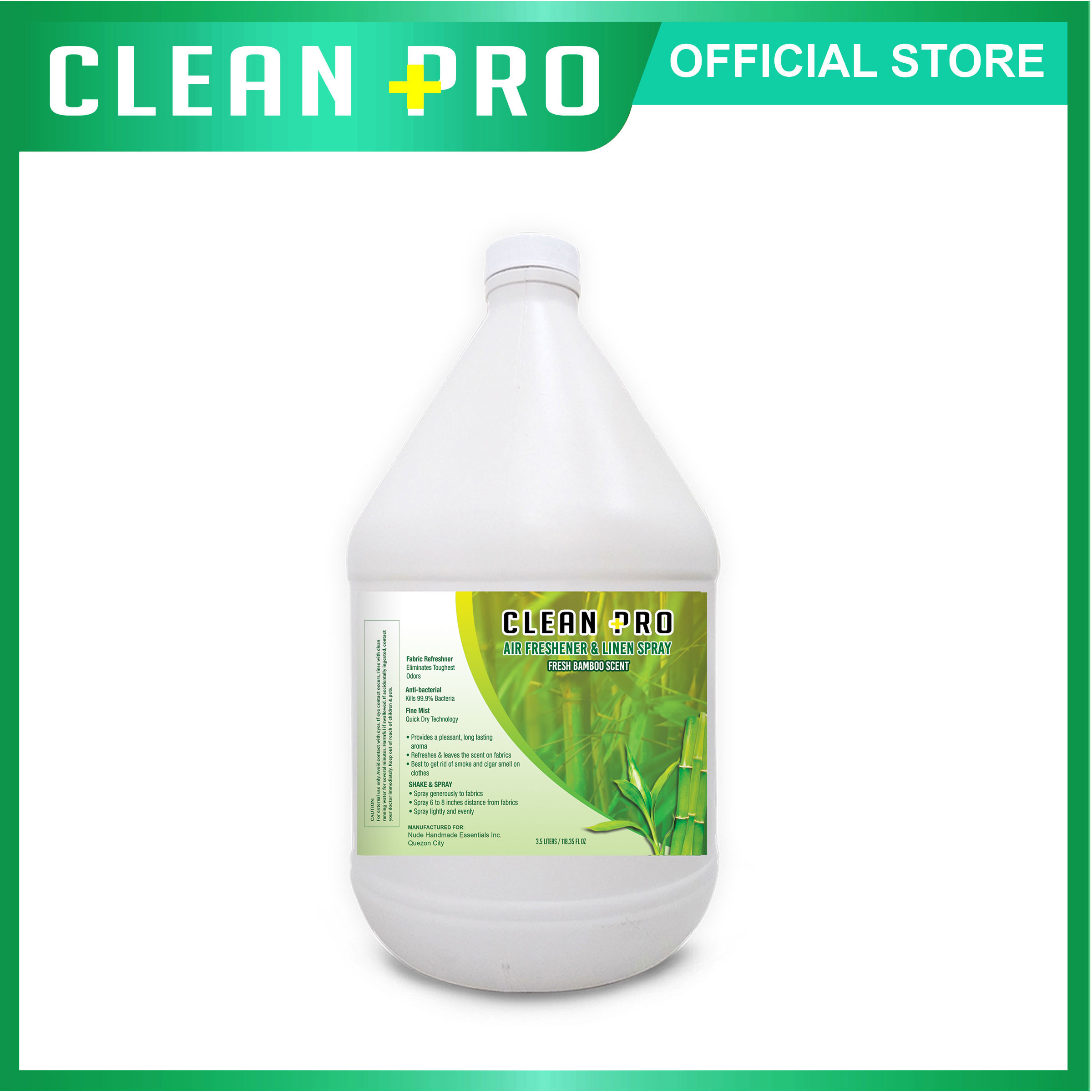Air Freshener & Linen Spray; Fresh Bamboo Scent; 1 Gallon | Lazada PH