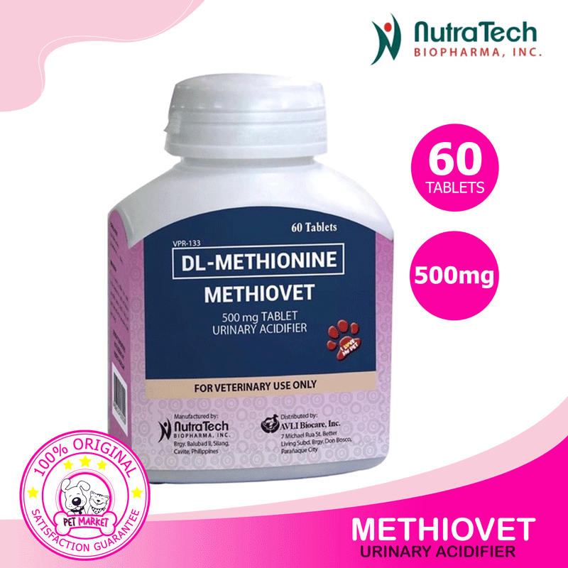 NUTRATECH METHIOVET URINARY ACIDIFIER 500MG 60 TABLET | Lazada PH