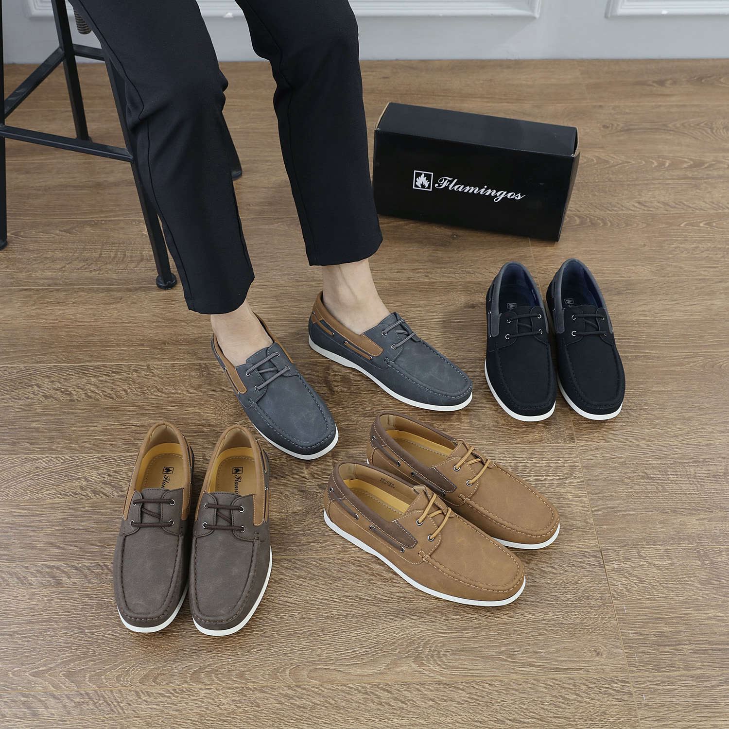 LEATHER CASUAL TOPSIDER SHOES WP-621 | Lazada PH