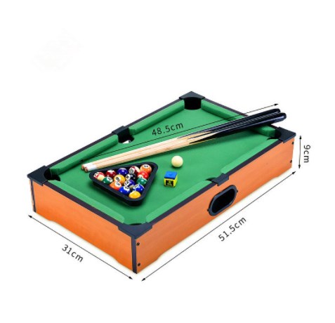 Pool table 120*63 CM Mini billiard Table for Kids adjustable metal legs ...
