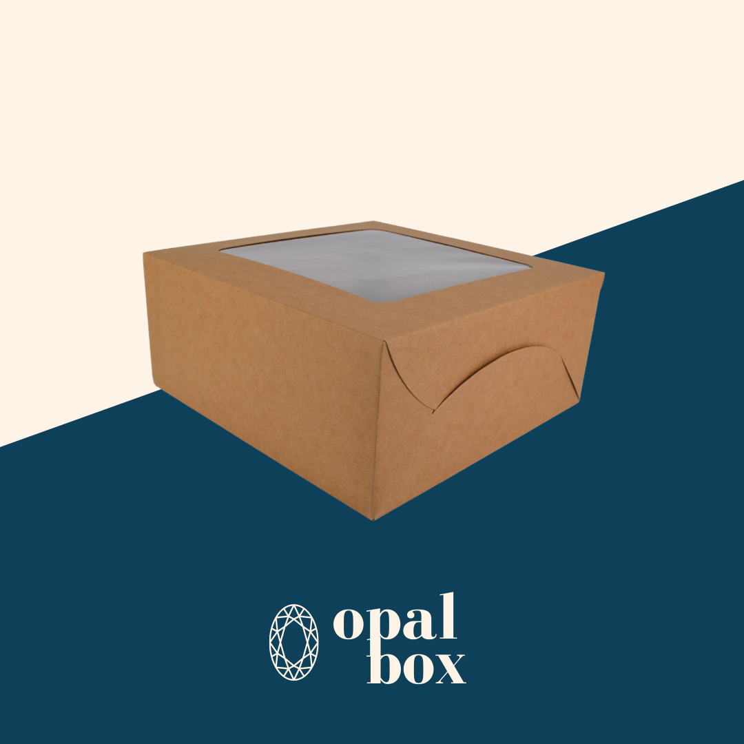 Opalbox | 9x9x4 Pastry Box Brownie Box Laminated | Lazada PH