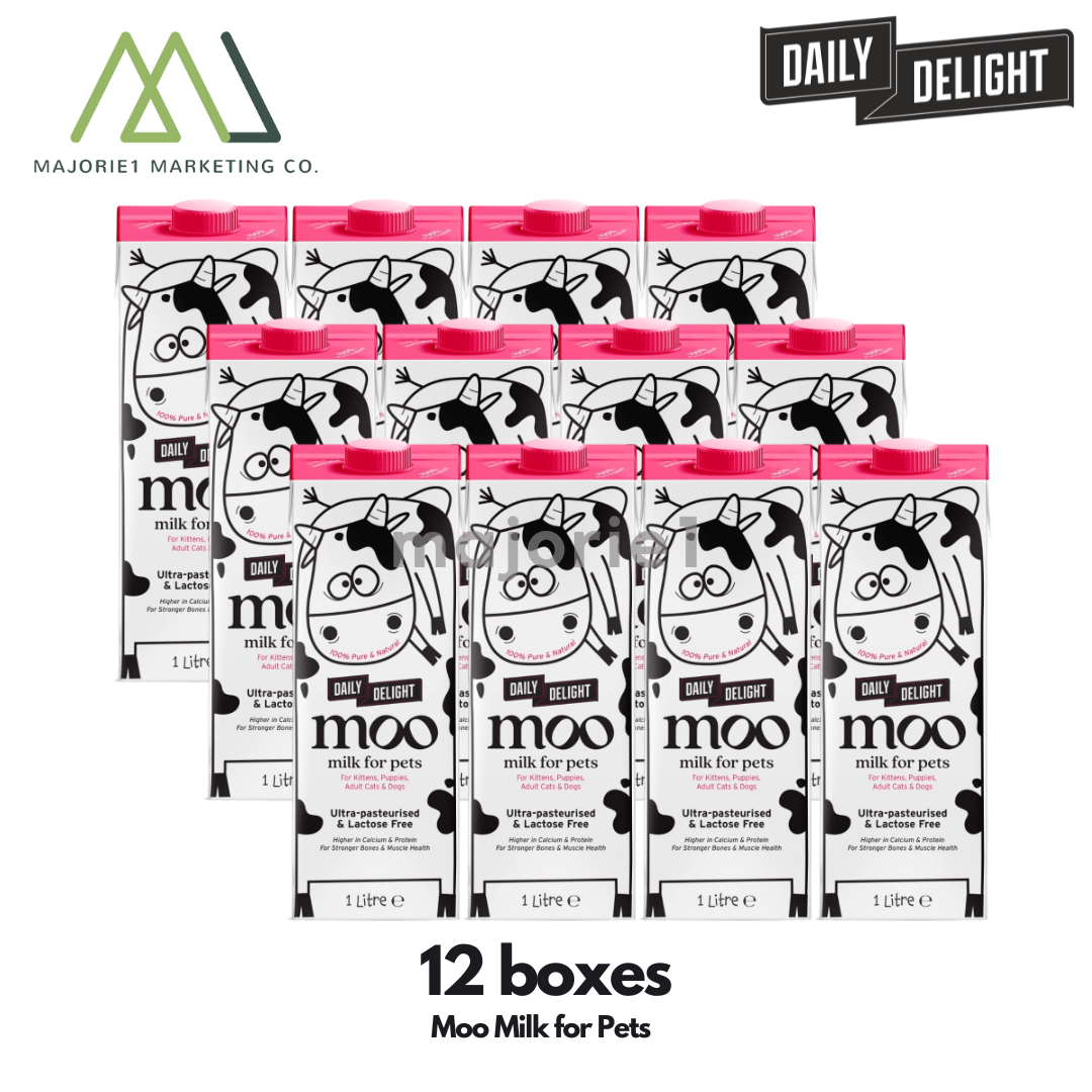Daily Delight MOO Pets Milk 1L Lactose-Free Milk for Dogs & Cats (EXP ...