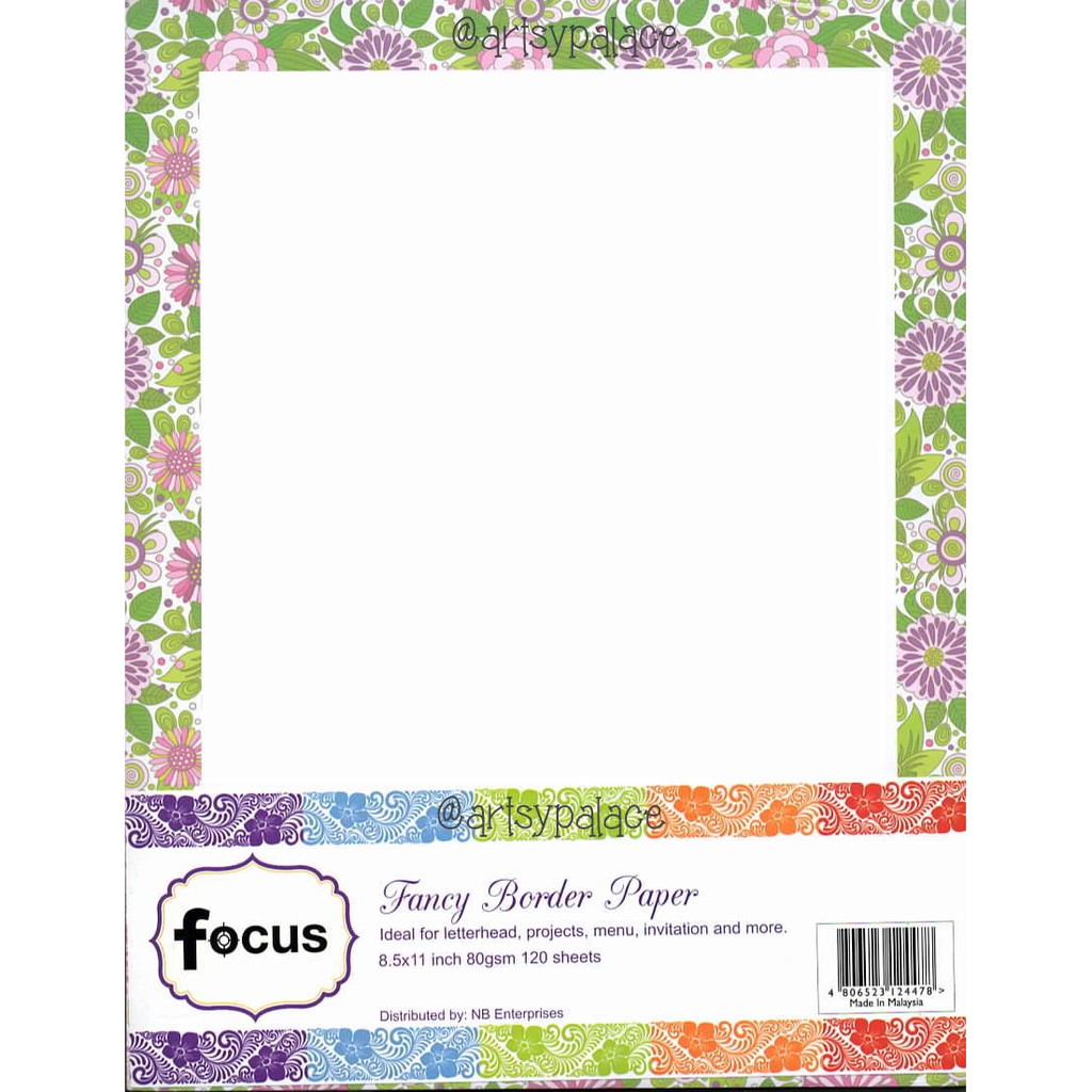 Fancy Border Paper 120 Sheets Lazada PH