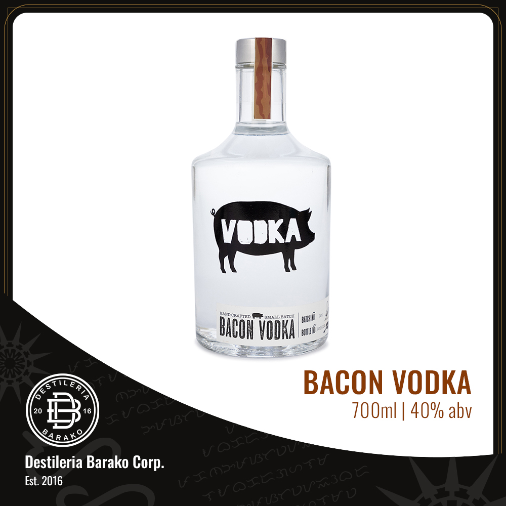 Bacon Vodka | Destileria Barako | 700ml | 40% ABV | Lazada PH