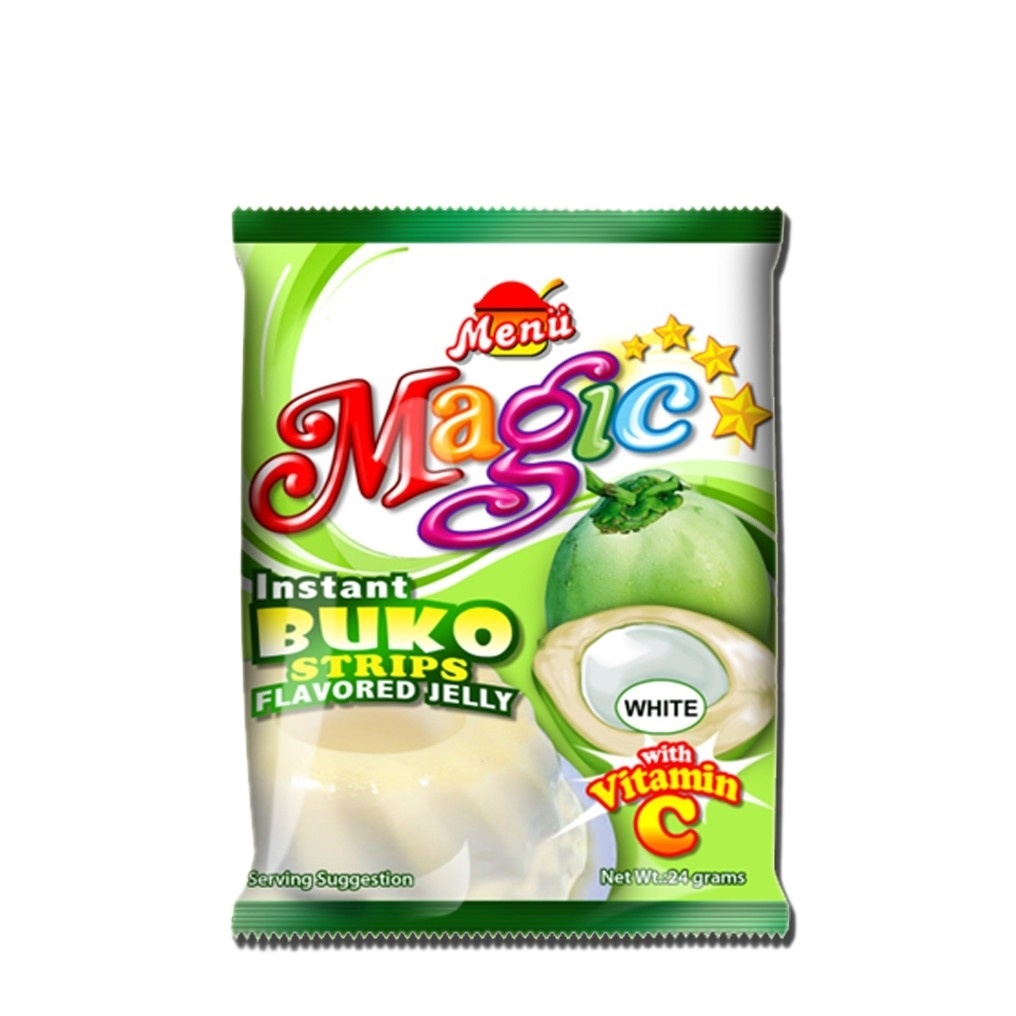 Menu Magic Jelly Buko Strips 24g x 10 packs | Lazada PH