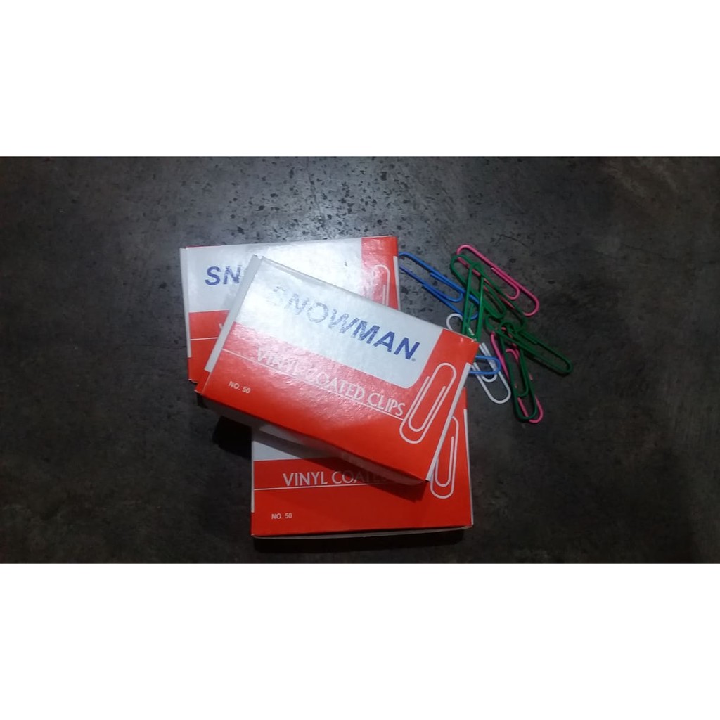 LnJ - Snowman Vinyl Coated Paper Clips Big (50pcs) | Lazada PH