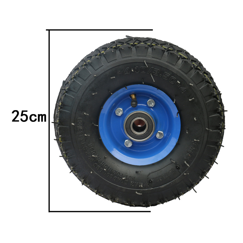 10Inch 350-4 Inflatable Wheel 25cm Rubber Inflatable Wheel Silent ...