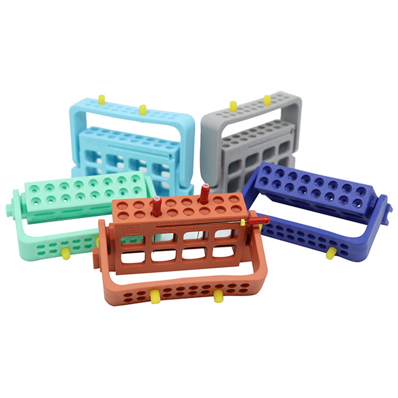 5 PCS Endo Block with Memory Function 16-Hole Endodontic File Rack ...