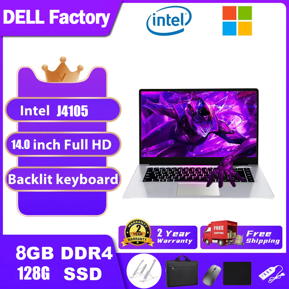 DELL Factory new Original Laptop 14.1 FHD Screen Intel Celeron J4105 ...