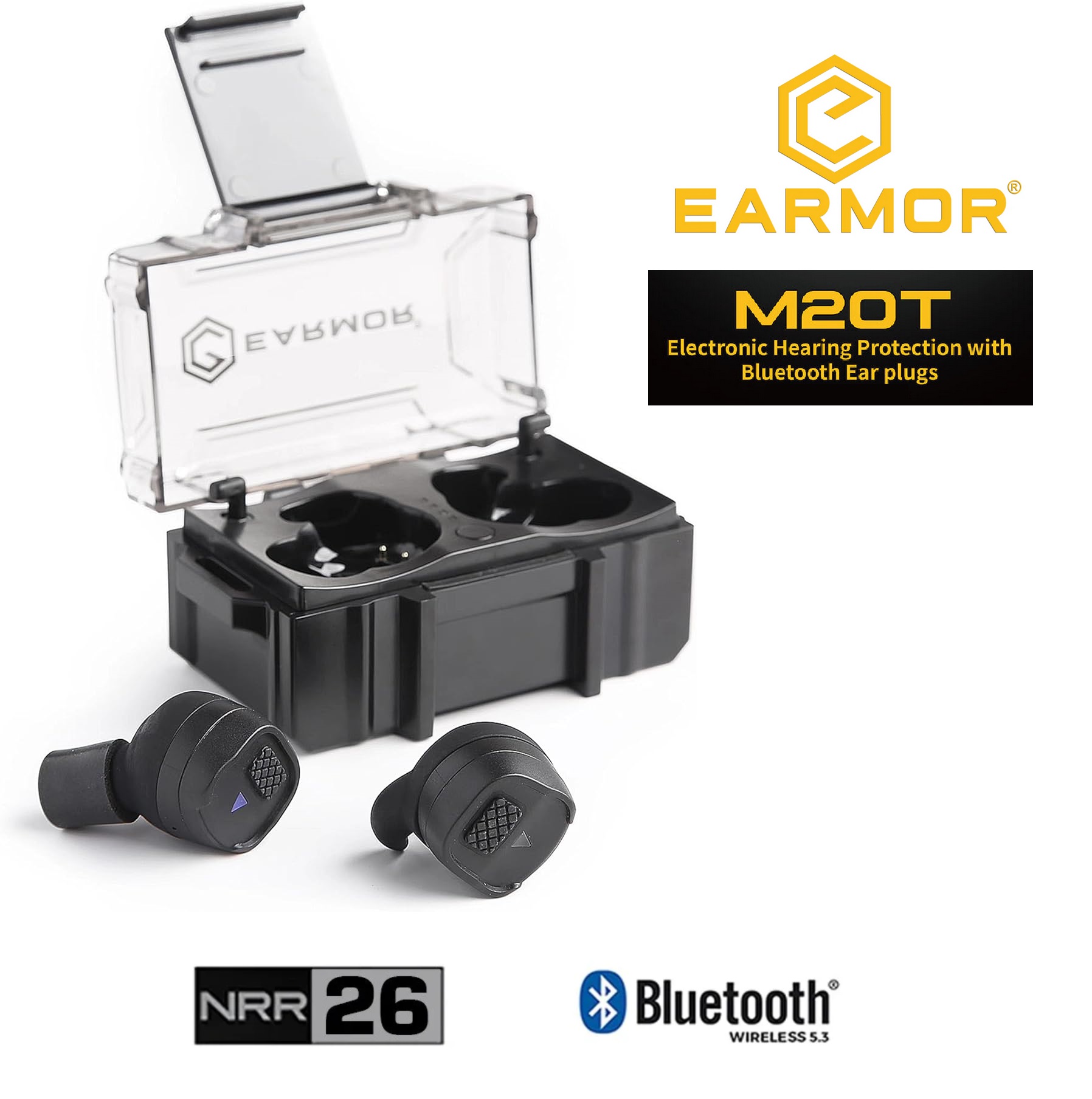 2024 EARMOR M20T SHOCKWAVE BLUETOOTH Electronic Earbuds Earplug Noise ...
