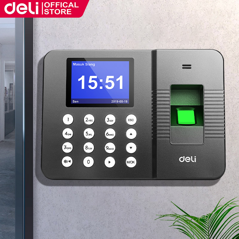 Deli Biometric Fingerprint Time Attendance Recognition 2.4Inch Tft Lcd ...