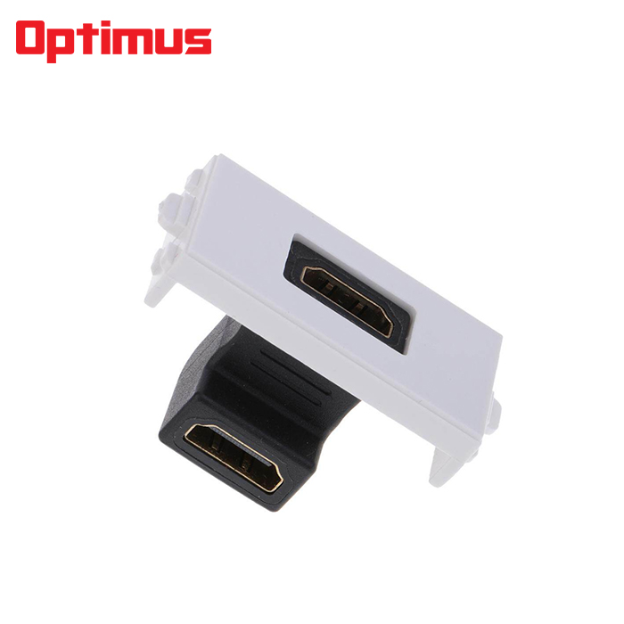Optimus HDMI Wall Outlet 23x36mm Back Side HDMI L Socket Model | Lazada PH