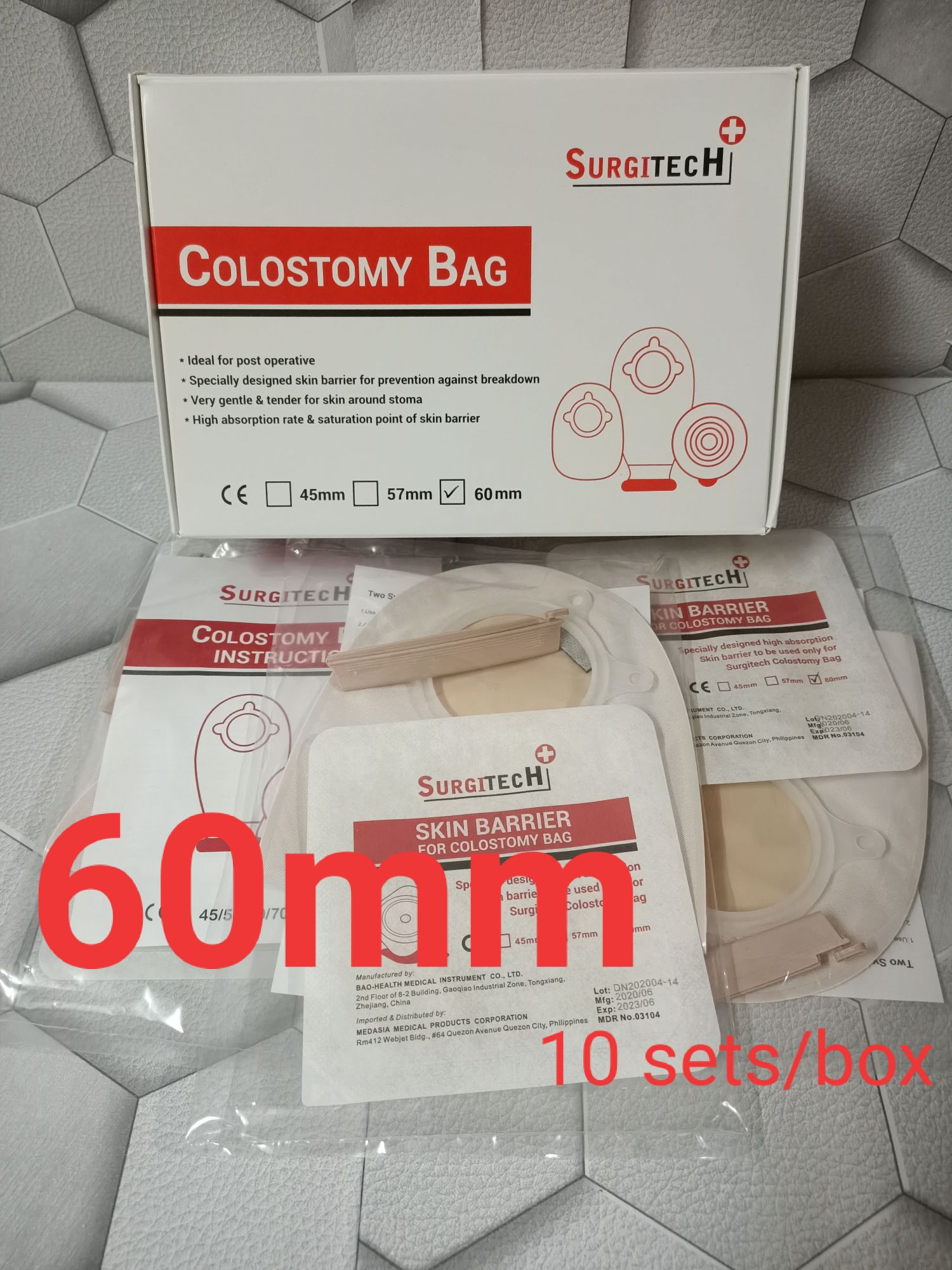 Colostomy Bag 60mm Disposable (Surgitech) | Lazada PH