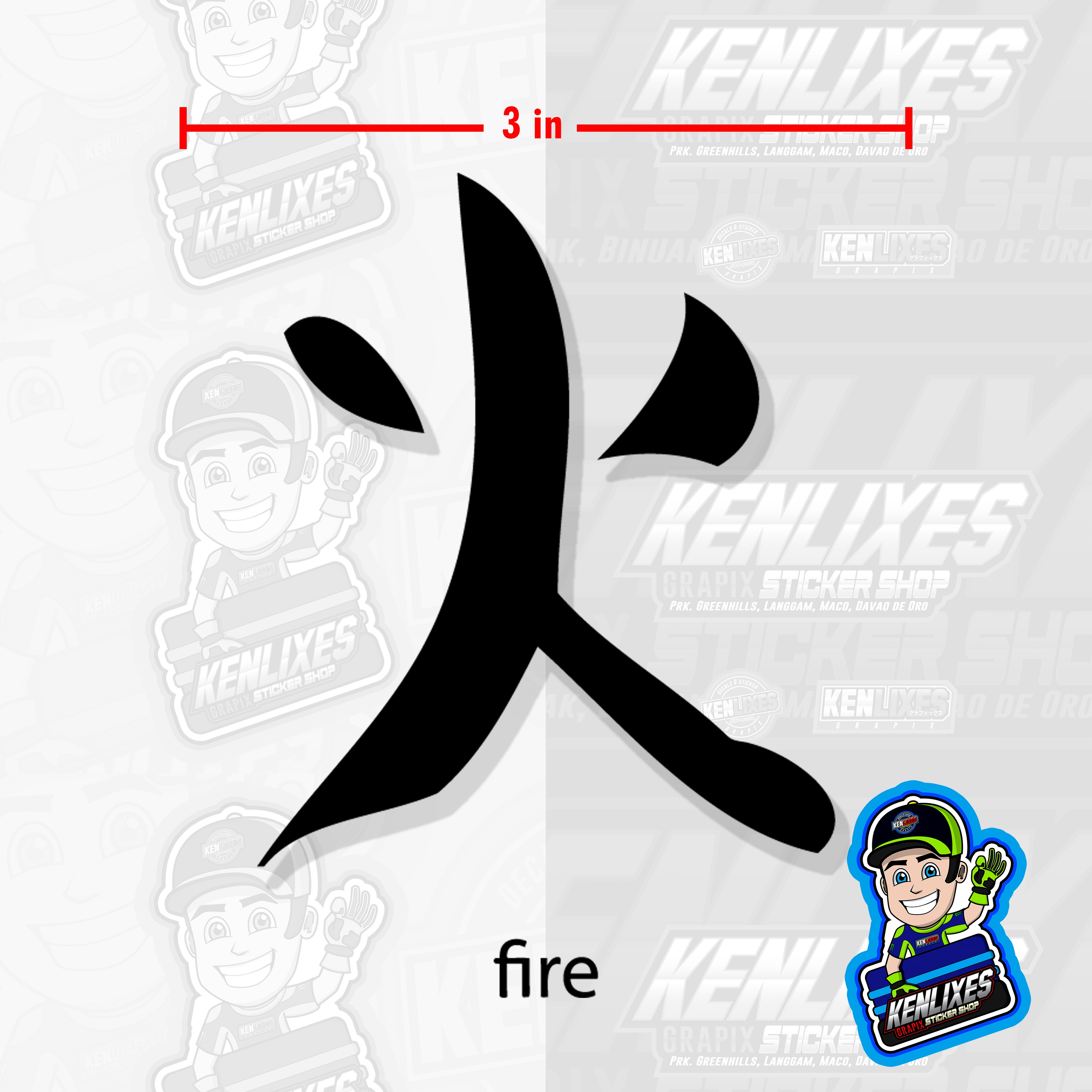 Japanese Symbol Sticker Cut-out Decals | Lazada PH