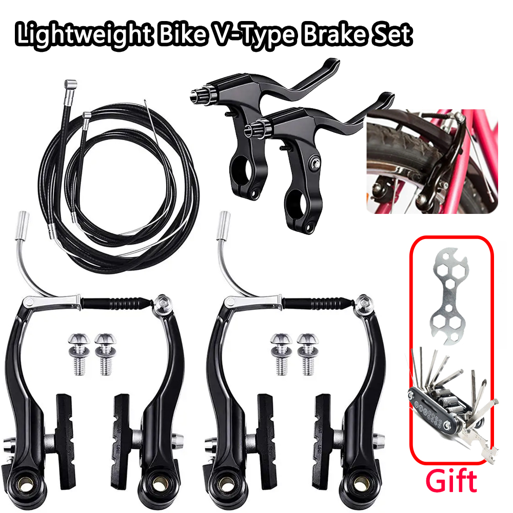 BUCKLOS Complete Mtb Alloy Bicycle Mountain V Brake Set MTB Linear Pull ...