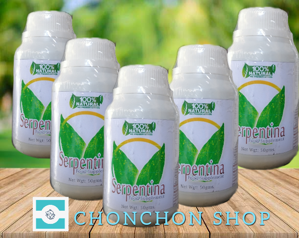 5 BOTTLES WHOLESALE ORIGINAL SERPENTINA Food Supplement 500mg 100 ...