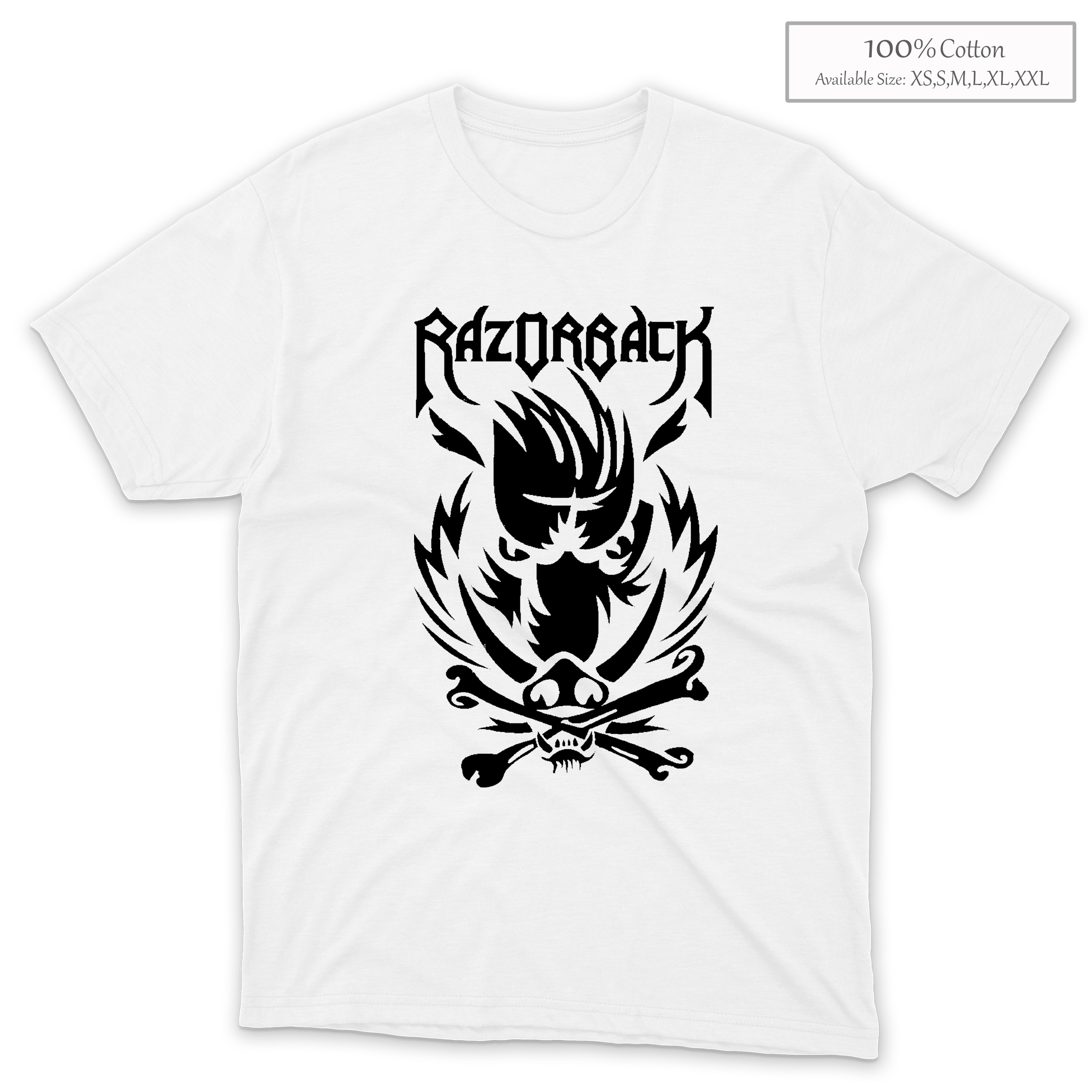 Razorback Rock Band Logo High Quality Shirt (RR29) | Lazada PH