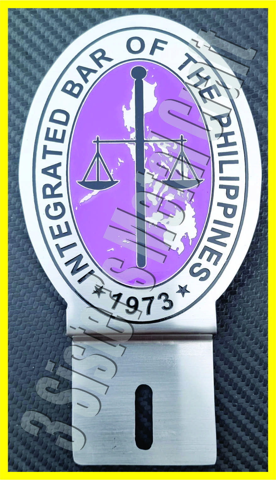 IBP (Integrated Bar of the Philippines) CAR Plate # Emblem, Stainless ...