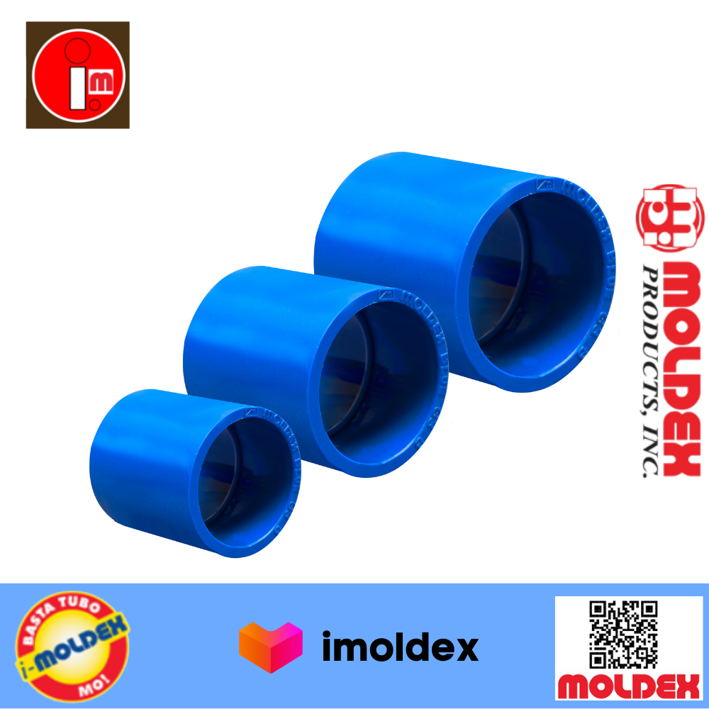 MOLDEX BLUE Socket/Coupling fittings for cold water system (set of 3 ...