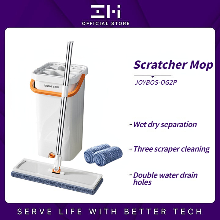 Joybos 2in1 Self-Wash Squeeze Dry Mop 360 Map floor cleaning Mop flat ...