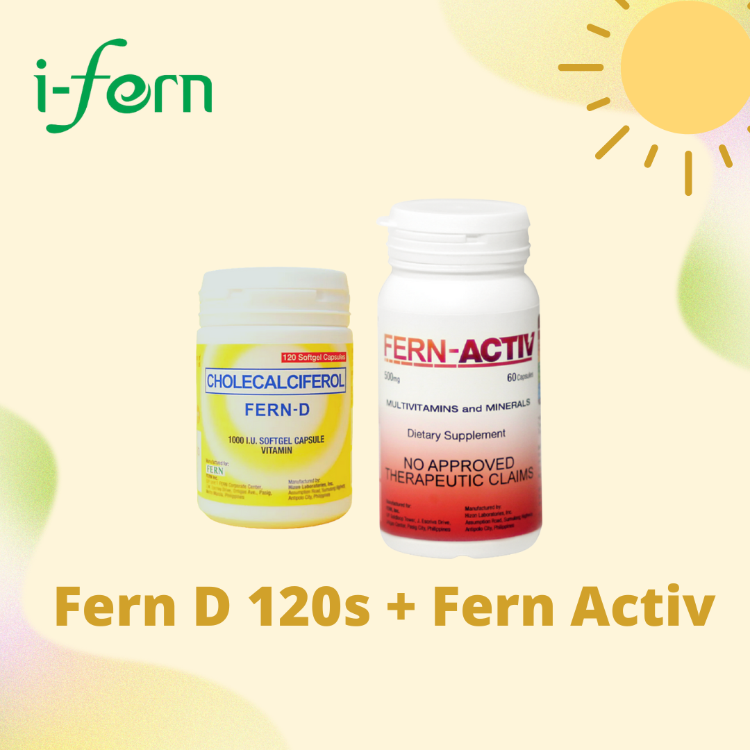 IFERN DUO Fern D 120 Softgels and Fern Activ 60 Capsules KalidadOShop ...